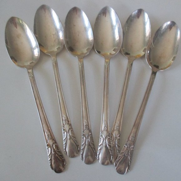 Wm Rogers | Dining | Antique Silverplate 6 Spoons Avalon 94 Wm Rogers ...